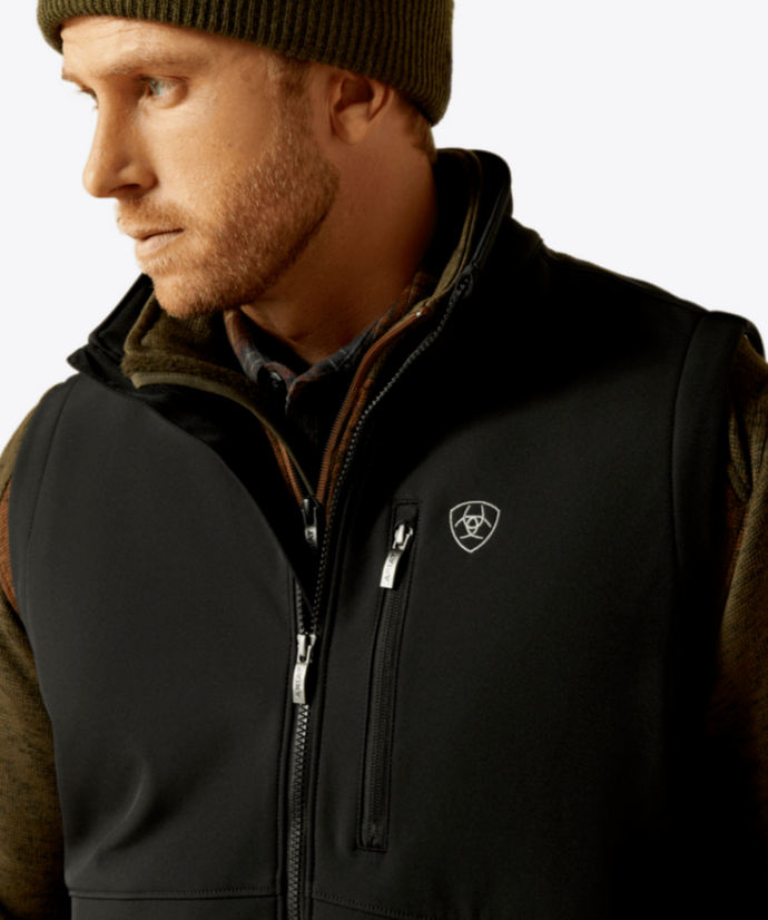 Ariat Men's Black Soft Shell Vest 10062587 | Corral Western Wear