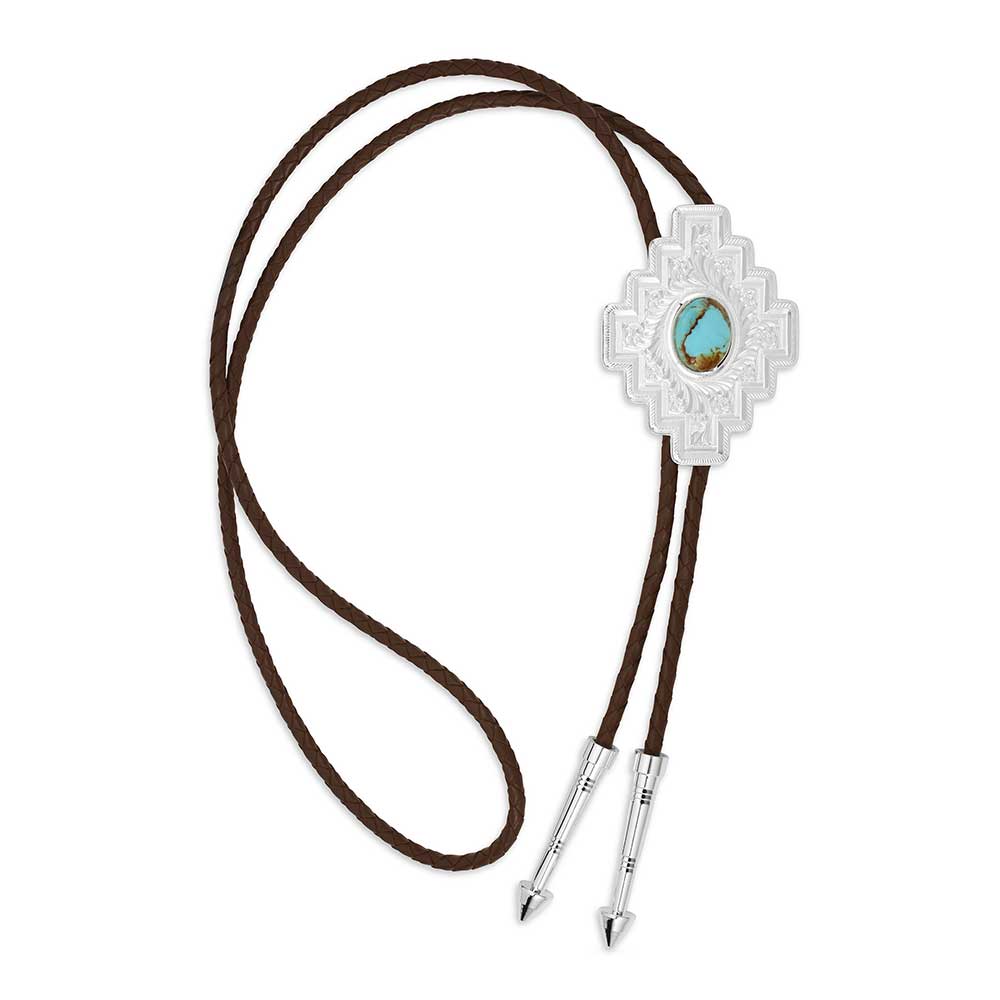 Montana Silversmiths Santa Fe Turquoise Bolo Tie BT5988 | Corral ...