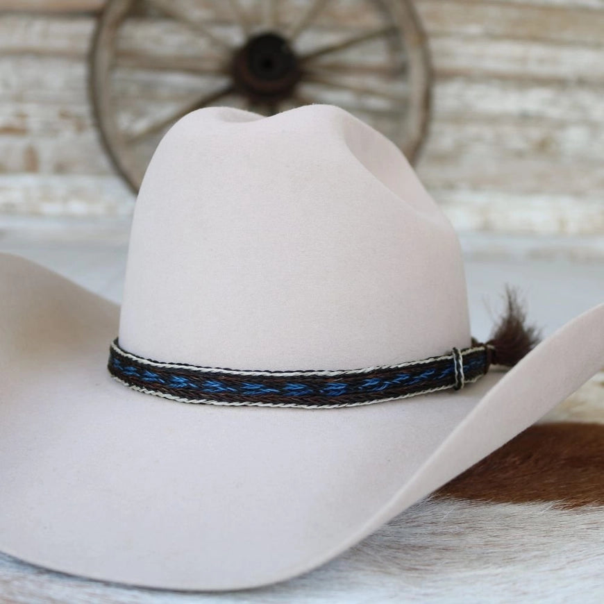 Willow Lane Hat Co. Bandera Horsehair Braided Single Tassel Hat Band WL ...