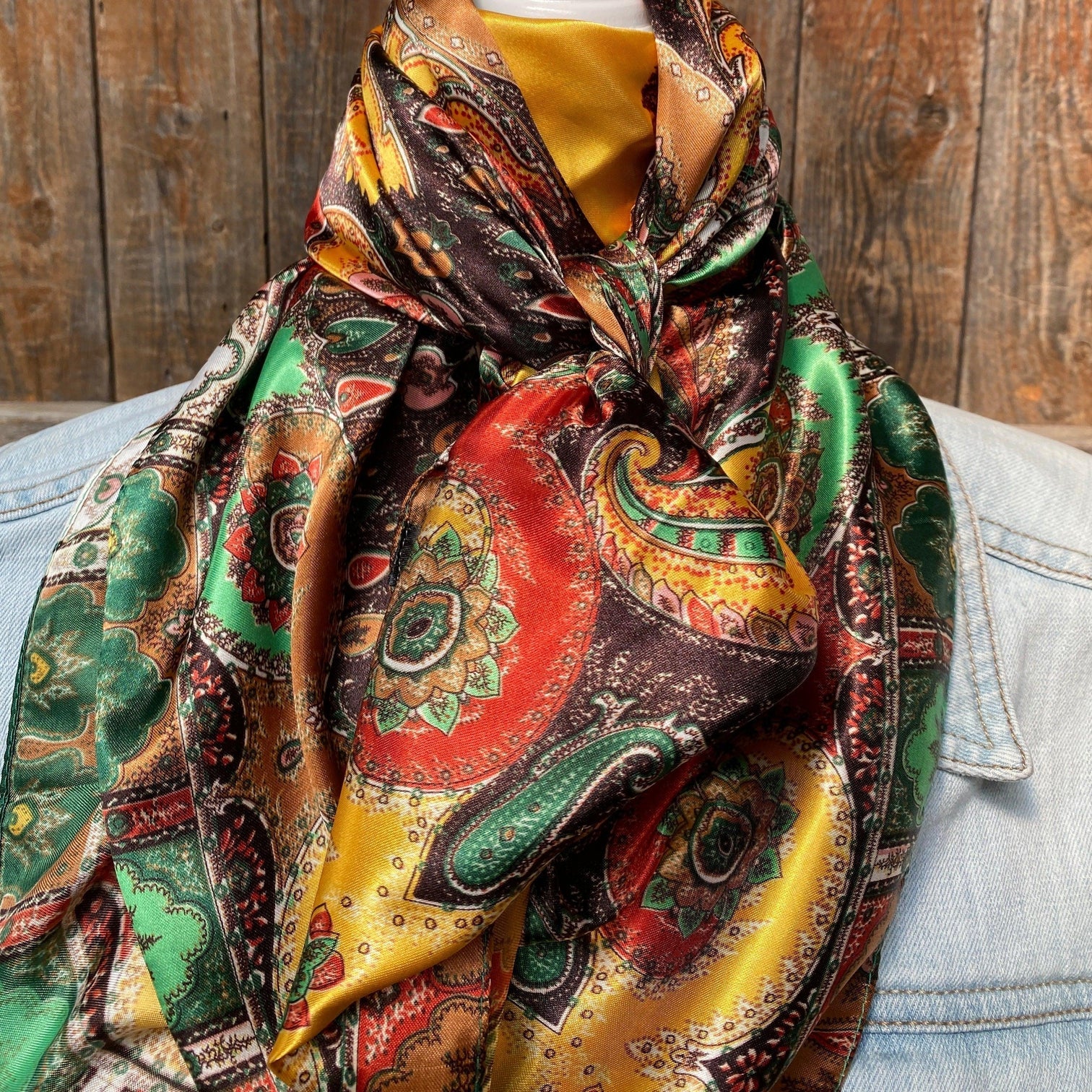 Rodeo Drive Multi Colored Paisley Wild Rag WR908 | Corral Western Wear