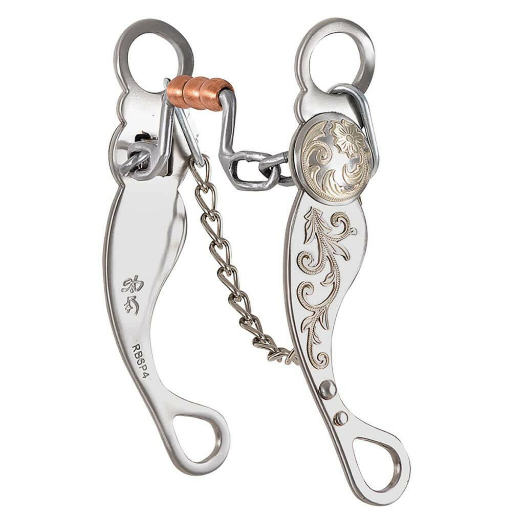 Classic Equine Square Port with Copper Rollers LV Roper Bit LVRB6 ...