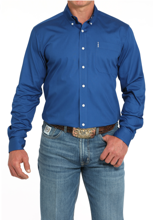 Cinch Men's Royal Blue Modern Fit Shirt MTW1347132 | Corral Western Wear