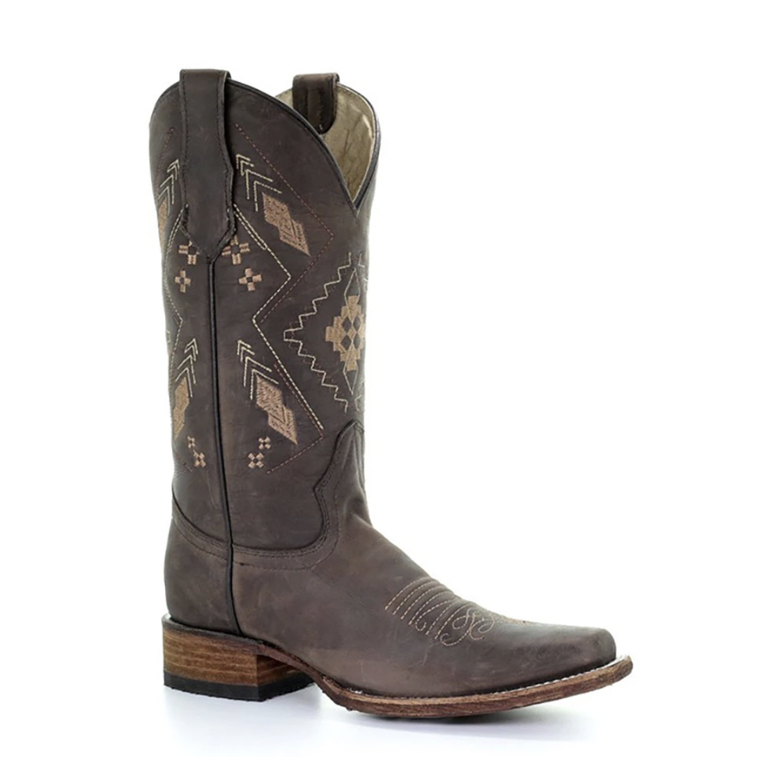 Corral Ladies Chocolate Embroidered Boot | Corral Western Wear