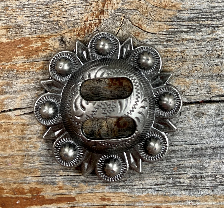 Rodeo Drive Antique Silver Berry Slotted Concho | Corral Western Wear
