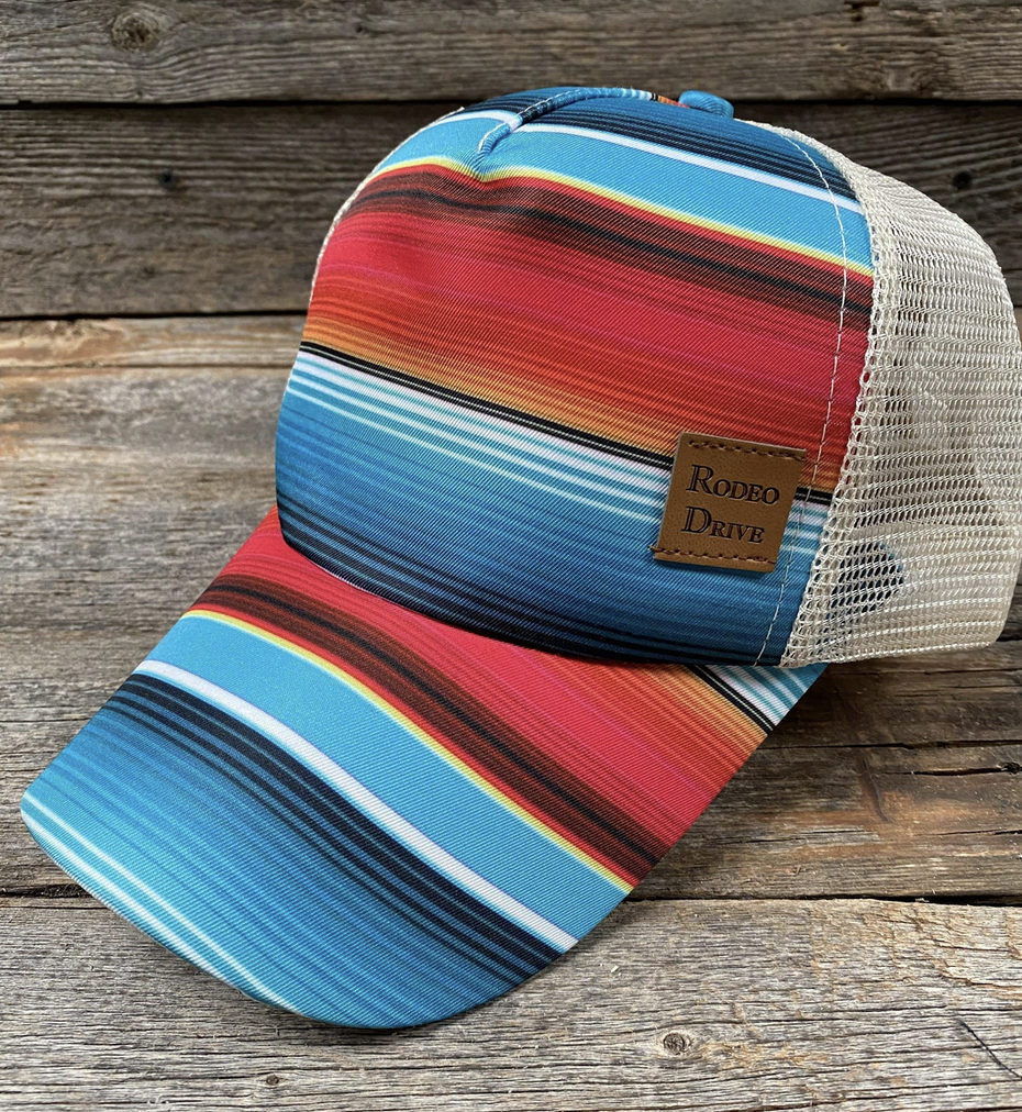 Rodeo Dr Serape Ponytail Trucker Hat HT102 – Corral Western Wear