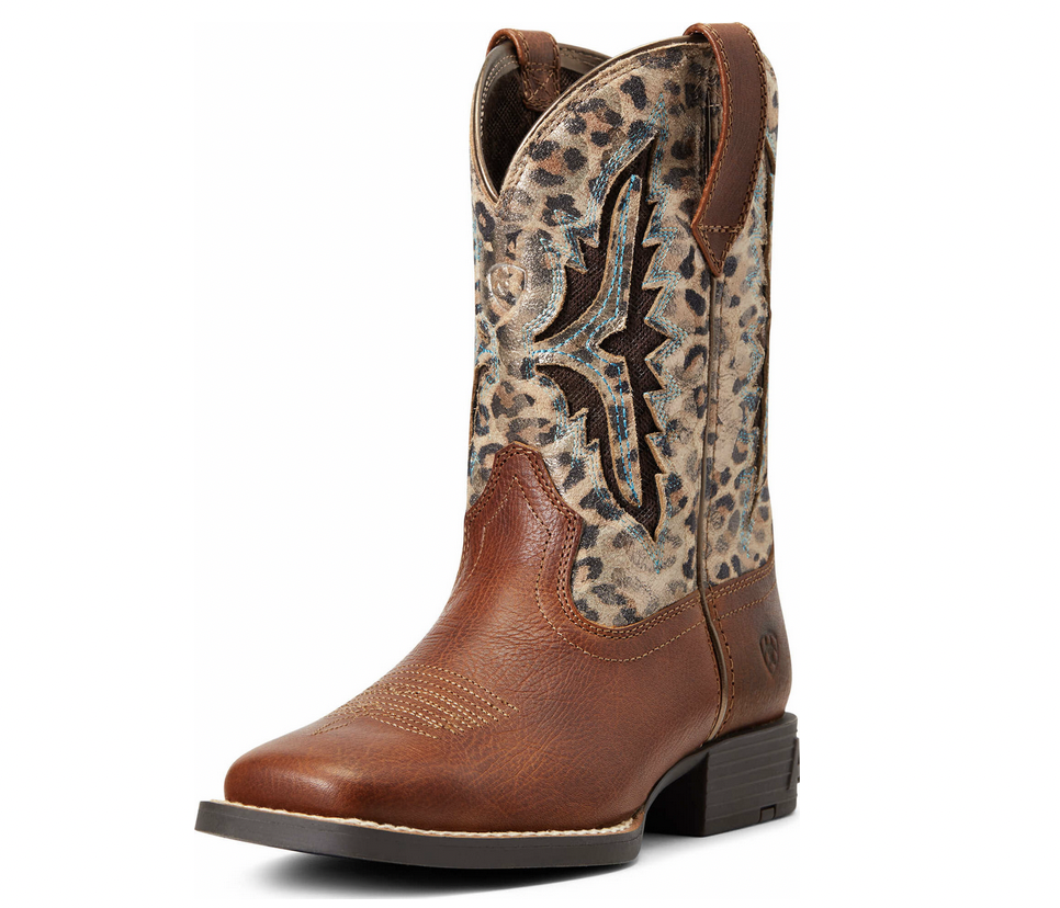 Ariat Girl's Leopard VentTek Boot 10040258 | Corral Western Wear