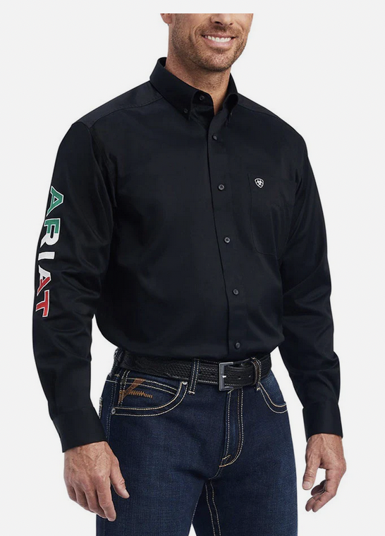 Ariat Men's Team Mexico Black Shirt | Corral Western Wear
