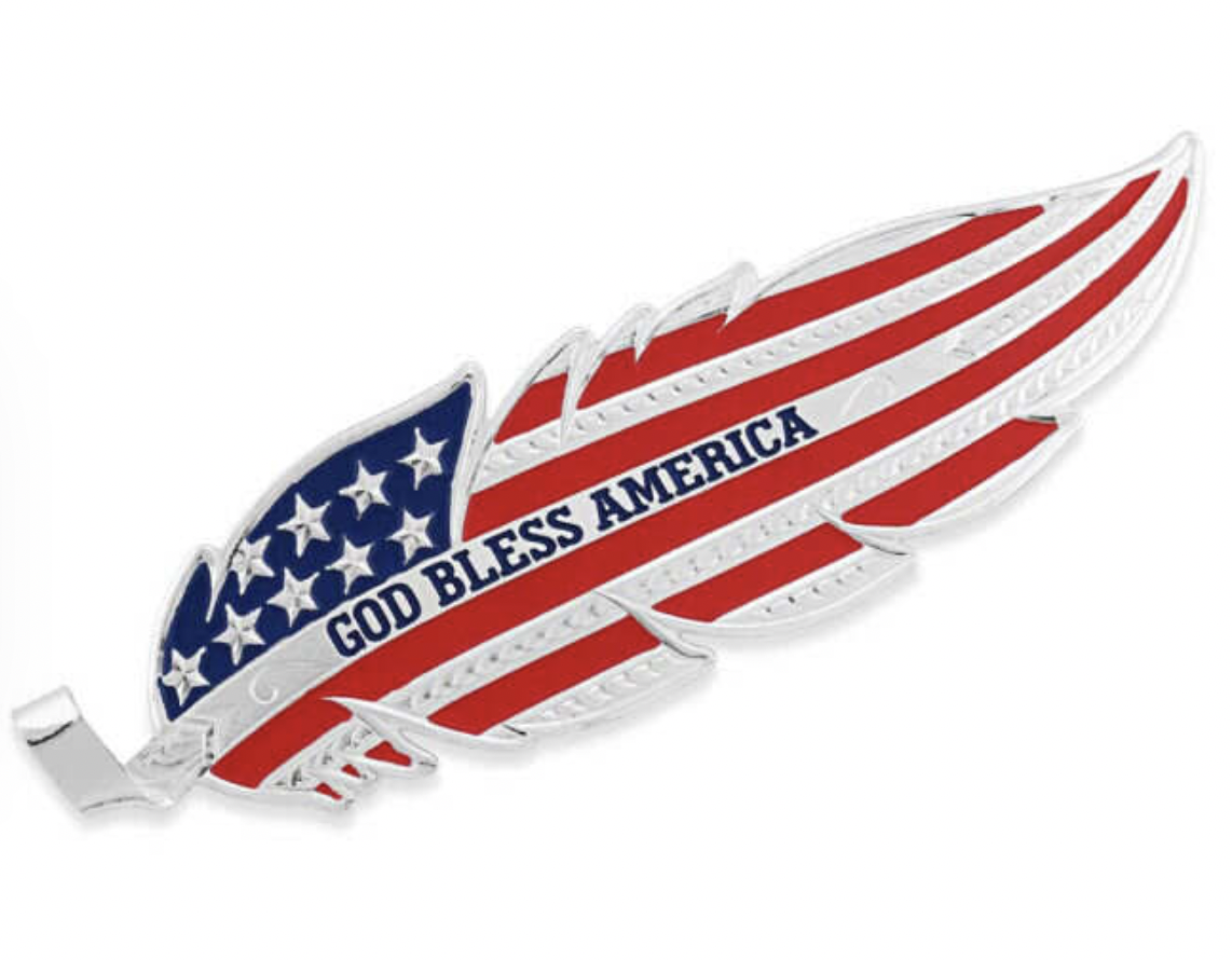 Montana Silversmiths USA Flag Hat Feather | Corral Western Wear