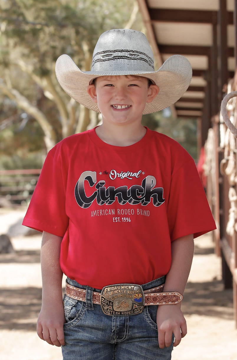 Cinch Boy's Red Graphic Tee MTT7670142 C4 | Corral Western Wear