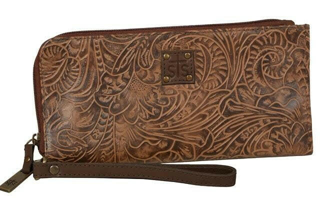 STRAN SMITH FLORAL CLUTCH MOCHA STS63022 – Corral Western Wear