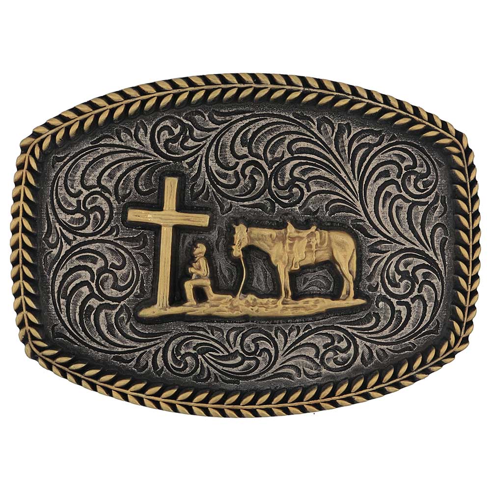 Montana Silversmiths Faithful Frontier Attitude Buckle A996P | Corral ...